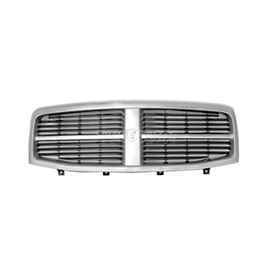 New Front Grille Plastic Chrome With Black Insert Fits 2004-2006 Dodge ...