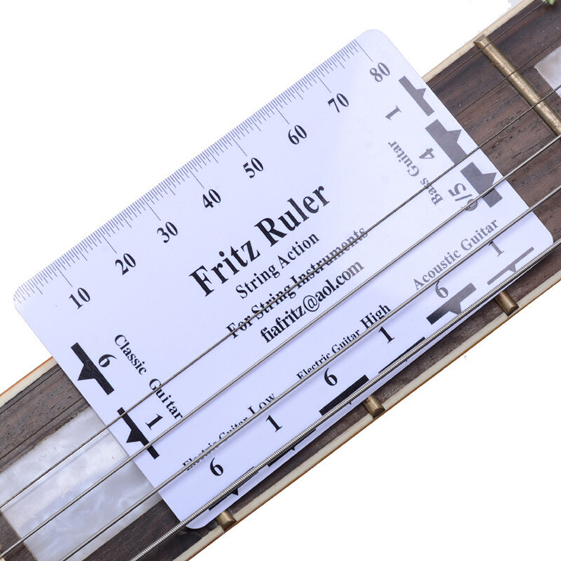 1PC Guitar String Action Gauge String Pitch Ruler Guitar Bass Measuring ...
