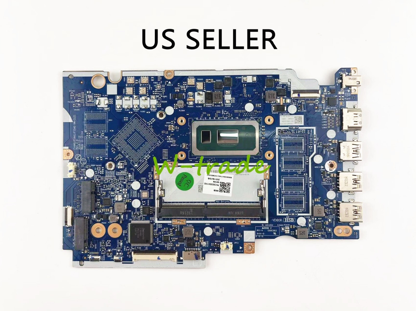 5B20S41743 NM-C121 For Lenovo S145-15IWL intel 5405U CPU Laptop ...