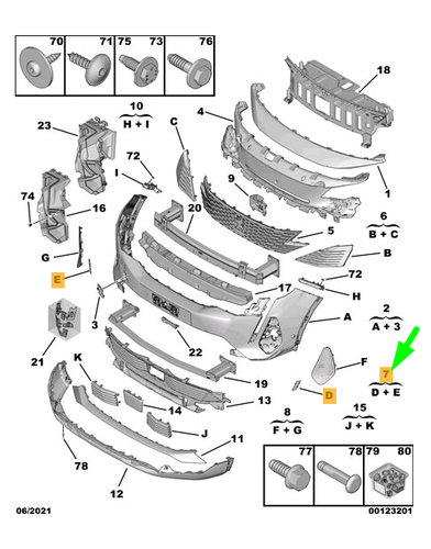 PEUGEOT 3008 P84 MK2 Front Bumper Plug 1675868180 NEW GENUINE | eBay