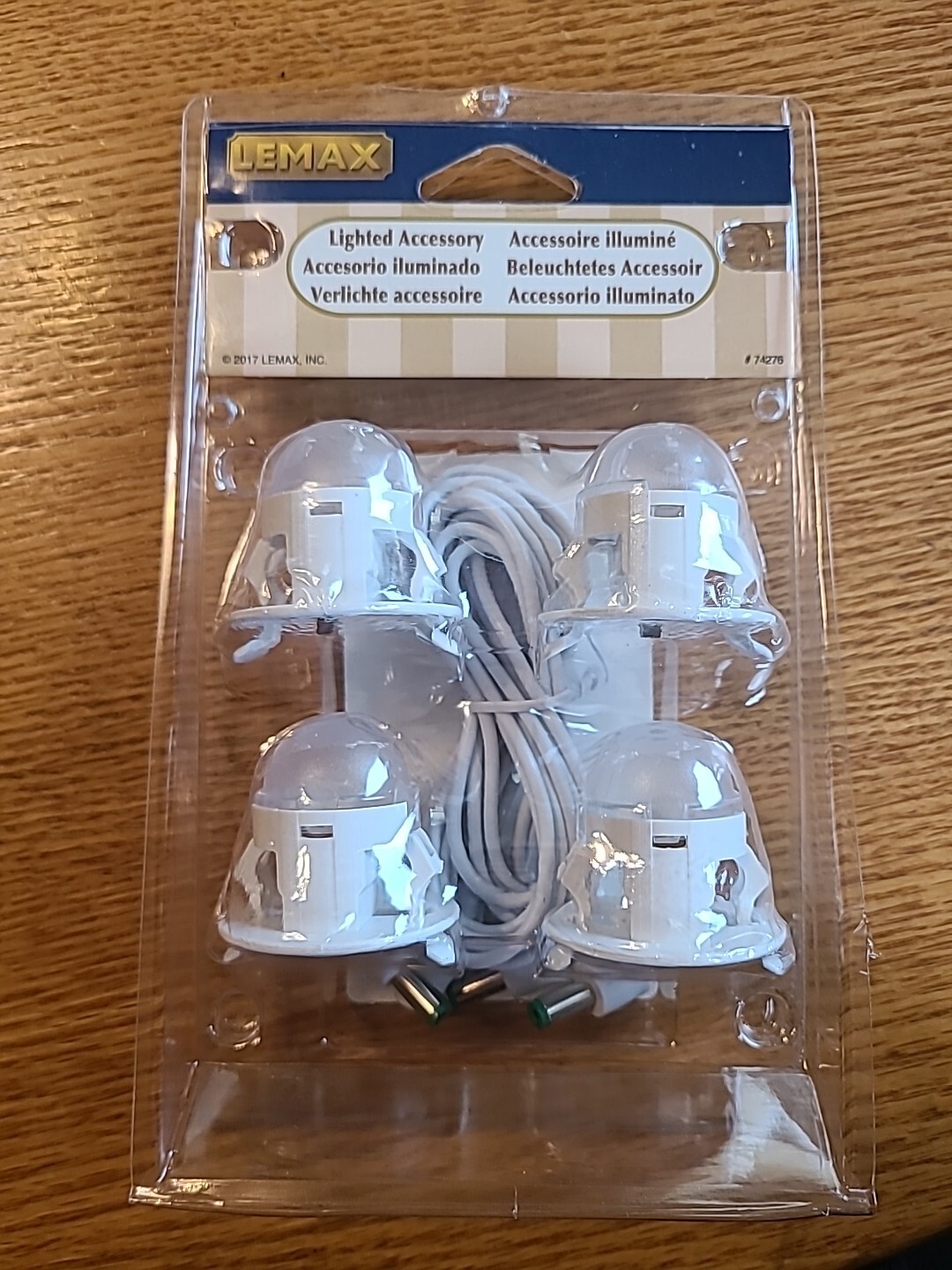 New Lemax Moonlander Four 4 LED Light String Christmas Village Lights ...
