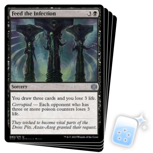 FEED THE INFECTION X4 Phyrexia: All Will Be One ONE Magic MTG MINT CARD ...
