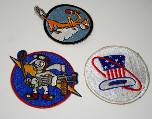 3 US Army Air Force Cat 94th 487th Squadron Bomb Fighter Patch New NOS ...