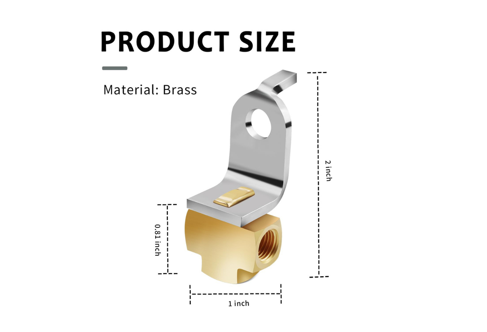 Brass 3-Way Brake Line Tee Fitting 3/16"-3/8"-24 Threads | eBay
