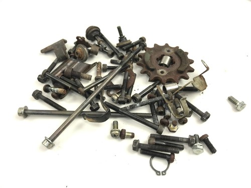 86 Yamaha TT350 TT 350 Engine Case Bolts Head Nuts Sprocket Hardware 2 ...