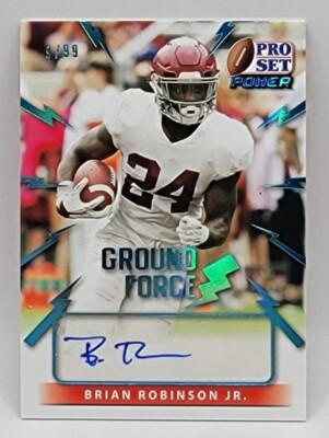 Brian Robinson Jr 2021 Leaf Pro Set Power Ground Force Auto /99 GF-BRJ ...