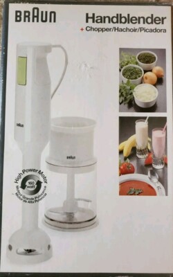 Braun Hand Blender Chopper Appliance Kitchen Gadget Cooking Tool MR360 ...