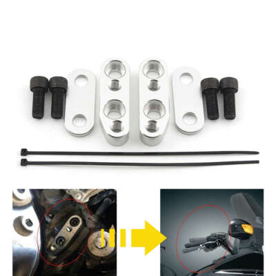 Chrome Adjustable Handlebar Risers Adapter For Honda Goldwing 1800 ...