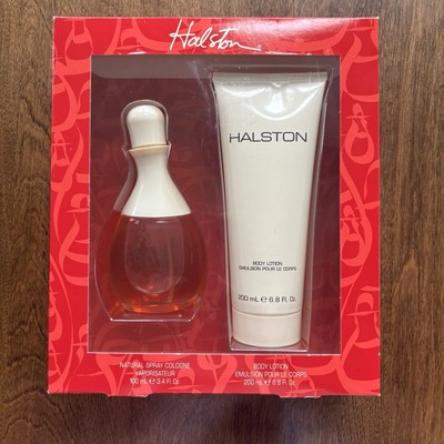 Halston (2) Piece Gift Set Cologne Spray 3.4 oz. & Body Lotion 6.8 oz NOS - NIP | eBay