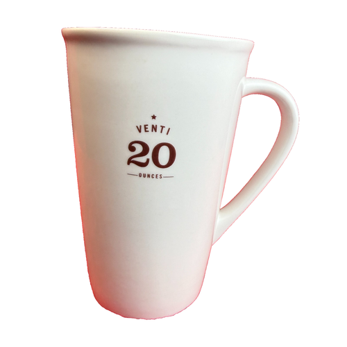 Starbucks Venti 20 Ounces White Ceramic Classic Mug for Coffee & Hot ...