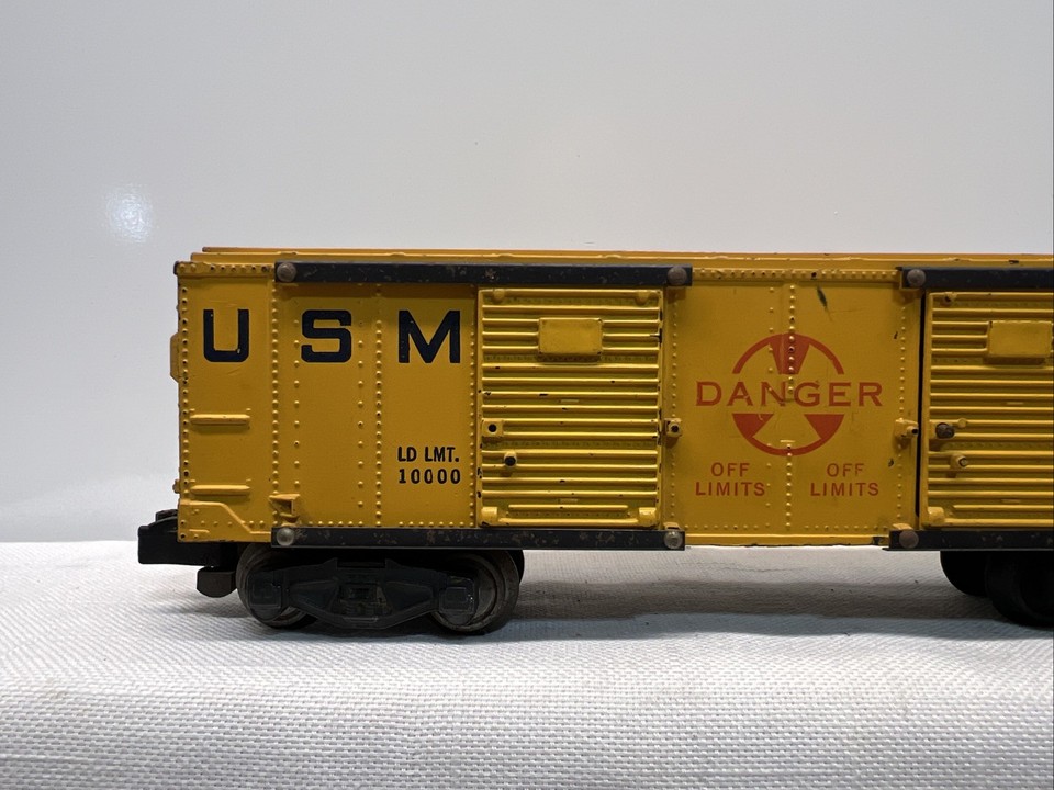 American Flyer 25056 USM OPERATING BOXCAR w ROCKET LAUNCHER FLAT CAR ...