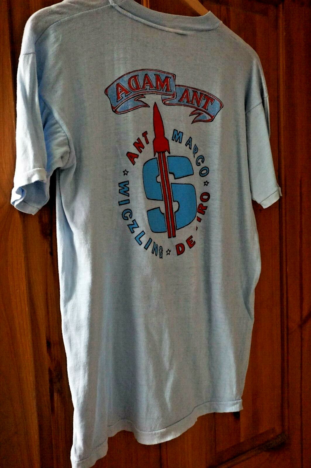 Rare vintage Adam Ant / Ants 80's pale baby blue Stri… - Gem
