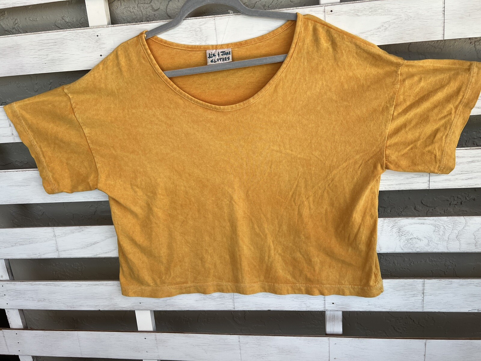 Liz Jane clothes Mustard Yellow Shirt One Size Made U… - Gem