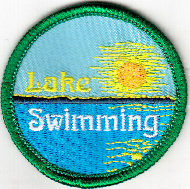 LAKE SWIMMING Iron On Patch Swimmer Swim | eBay