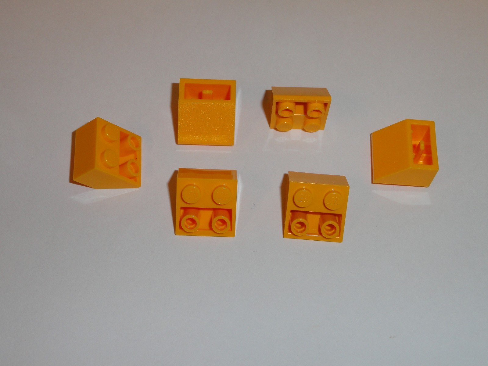 NEW LEGO Bright Light Orange 2X2 45° Inverted Slope Bricks Wedge Lot ...