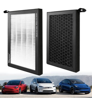 NEW Tesla Air Filter Cleaner HEPA Replacement Model 3/Y with activated ...