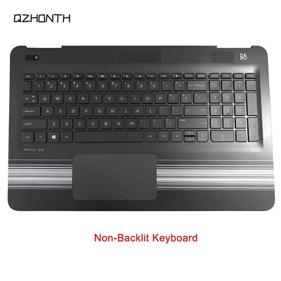 New HP Pavilion 15-AU 15-AW Palmrest Keyboard Touchpad Silver Strips ...