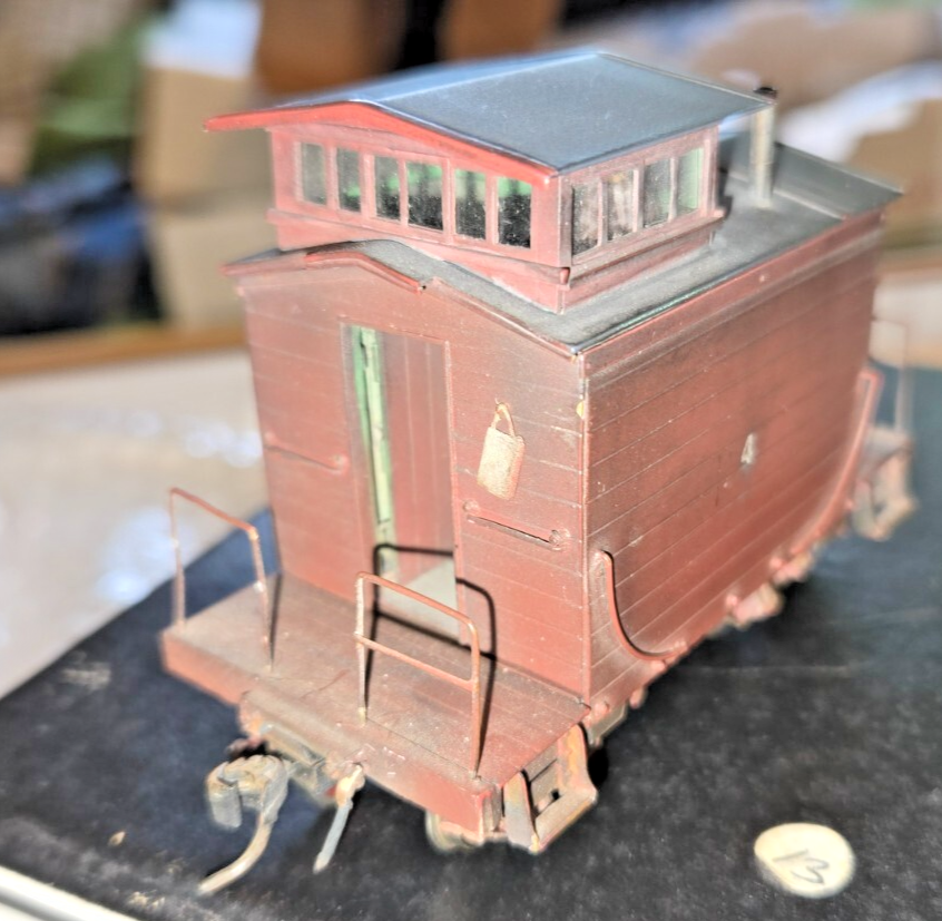 S/Sn3 BRASS PBL WSLCo #3 CABOOSE MODIFIED TO #4, PAINTED, WEATHERED VP ...