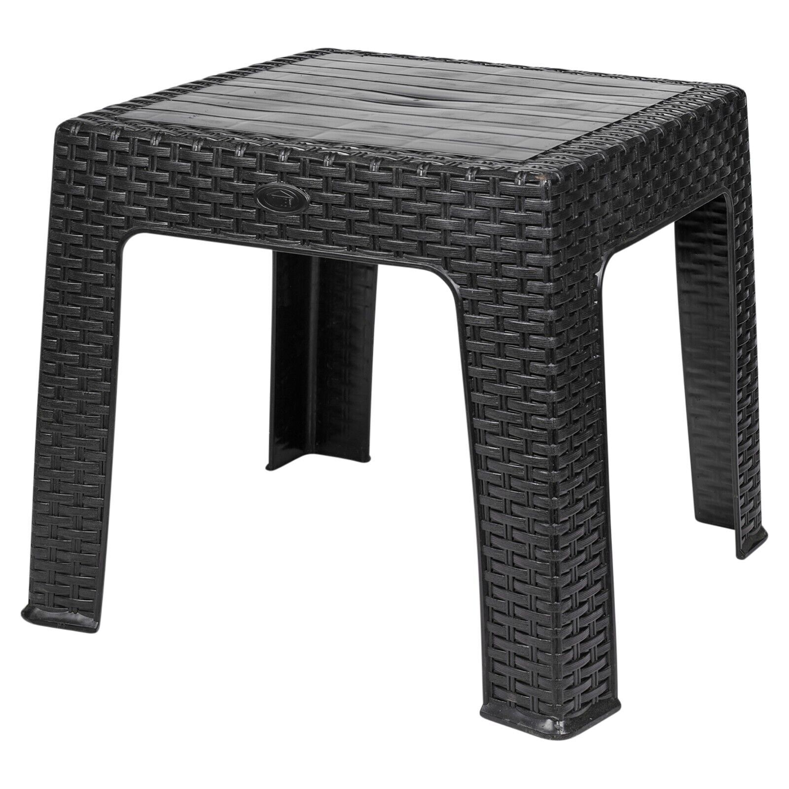 Garden Plastic Table Outdoor Side Snack Food Drinks Coffee Bistro ...
