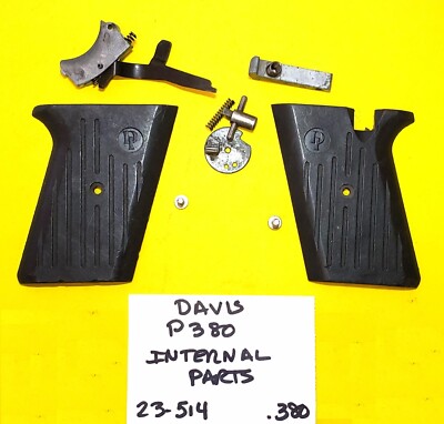 Davis P380 .380ACP, TRIGGER, MAGAZINE CATCH, SAFETY, GRIPS, 23-514 | eBay