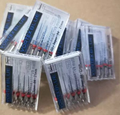 10pk 21mm .04 Asst Vortex Blue Rotary Files Dentsply Tulsa Dental Root ...