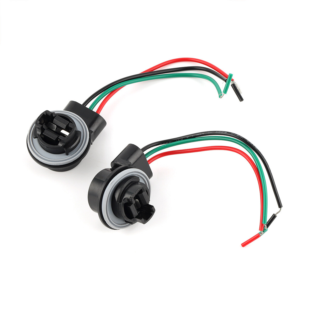 4PCS Universal 3157 S Two Harness Front Turn Signal Pigtail Wire Female ...