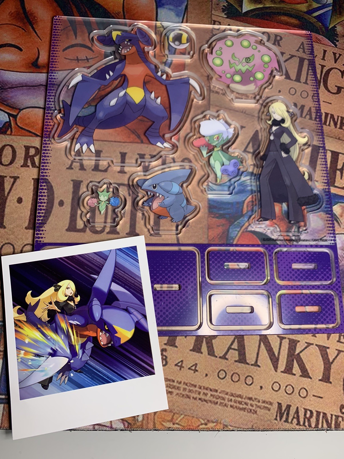 Cynthia's Garchomp EX Acrylic Stand, Figures, Background, Polaroid Pack ...
