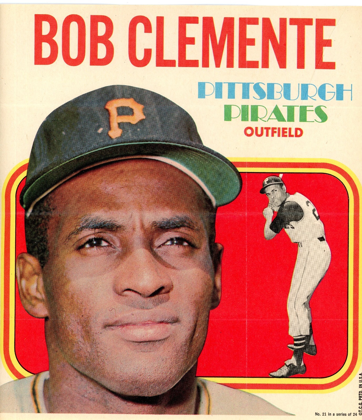 1970 Topps Baseball Poster COMPLETE SET #1-#24 *HIGH GRADE SET* w ...
