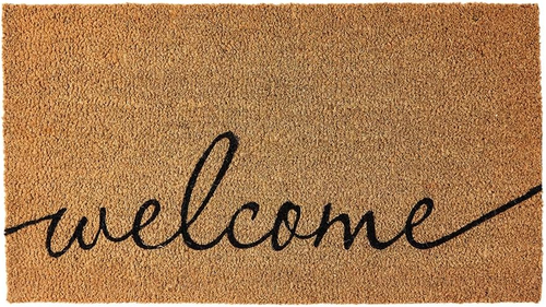 Coco Coir Door Mat with Heavy Duty Backing, Welcome Doormat (17" X 30 ...