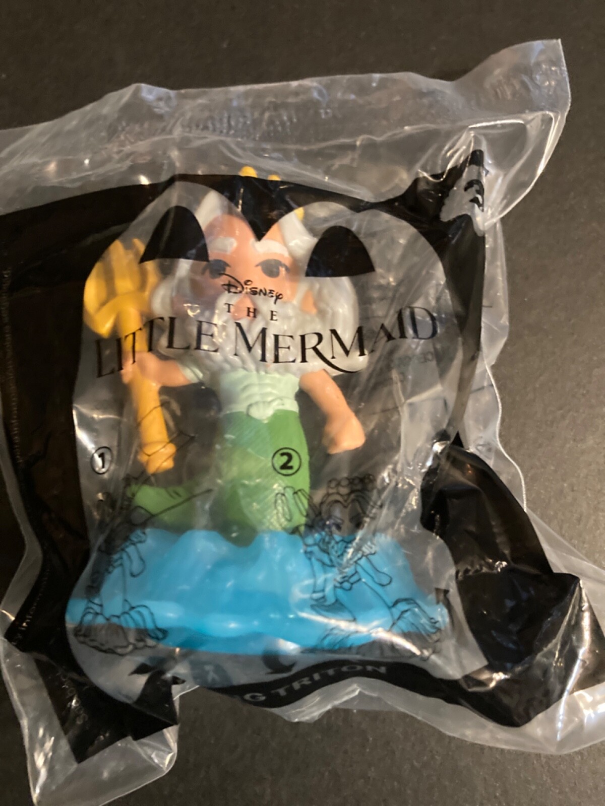 McDonald's The Little Mermaid King Triton Toy #3 2023 NEW | eBay