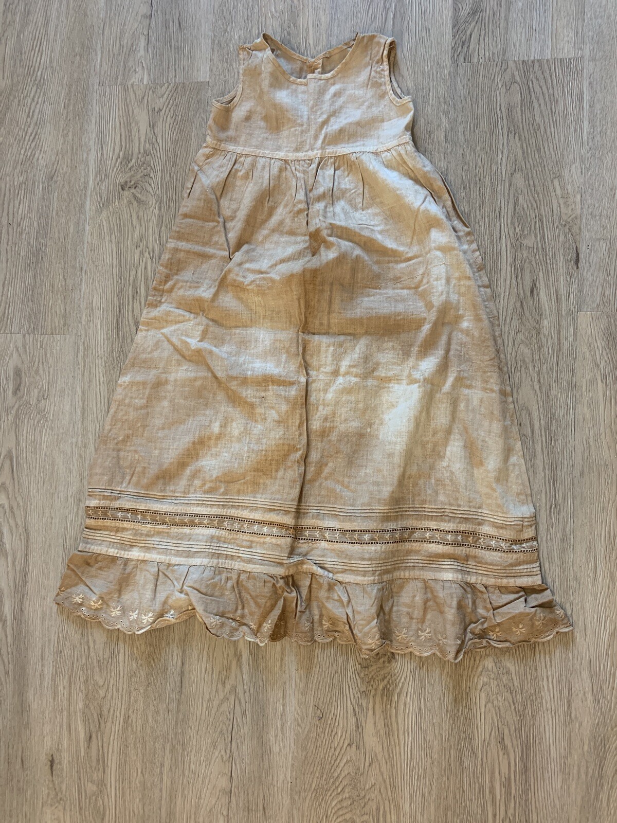 Primitive Farm Girl Dress Late 1800’s VINTAGE ANTIQUE - Gem