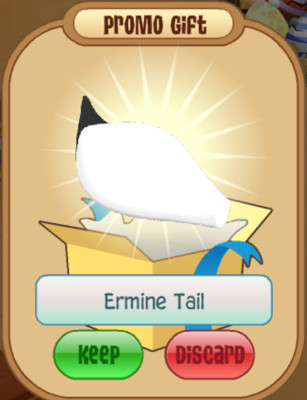 Animal Jam Classic AJ AJC Ermine Tail (Read Description) | eBay