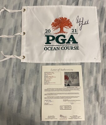 Phil Mickelson Signed 2021 PGA Championship Flag Ocean Course Autograph ...