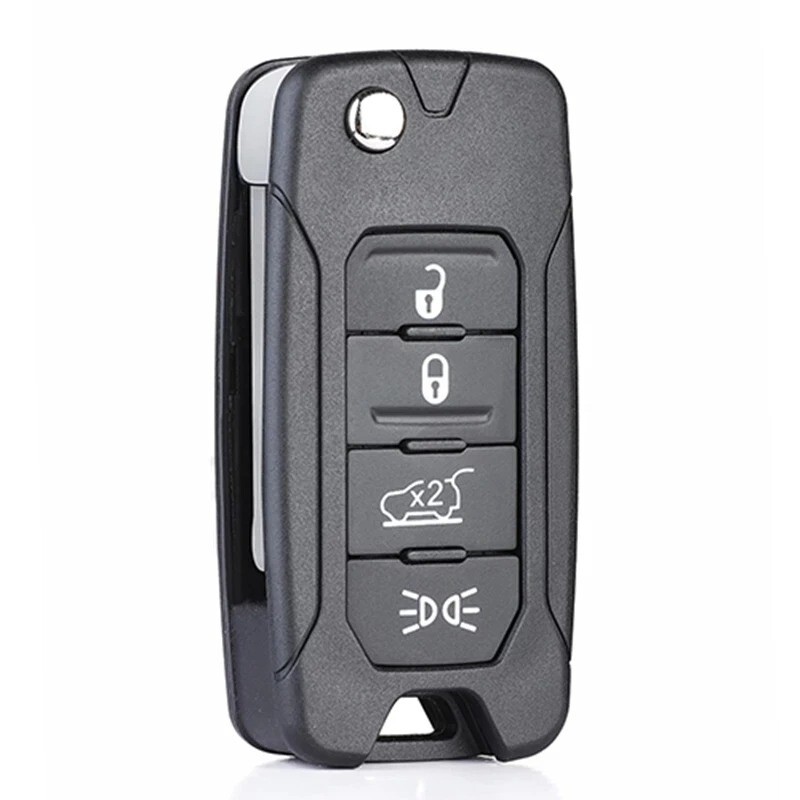 Remote Control Car Key Fob 4 Buttons 433MHz with ID48 /4A Chip for Jeep ...