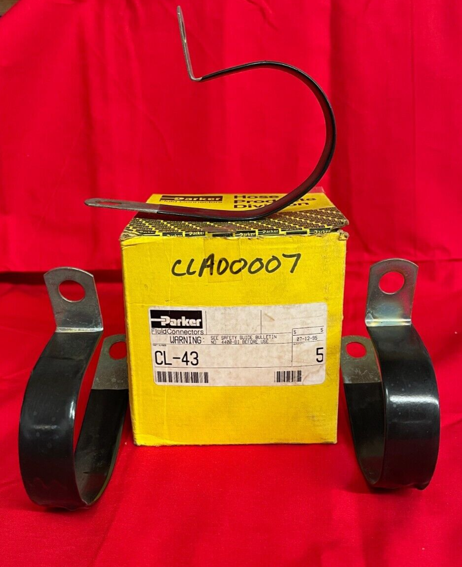 PARKER HANNIFIN FLUID CONNECTORS CL-43 HOSE SUPPORT CLAMPS LOT OF 3 | eBay