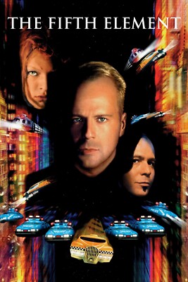 The Fifth Element movie poster (b) - 11" x 17"- Bruce Willis, Milla ...