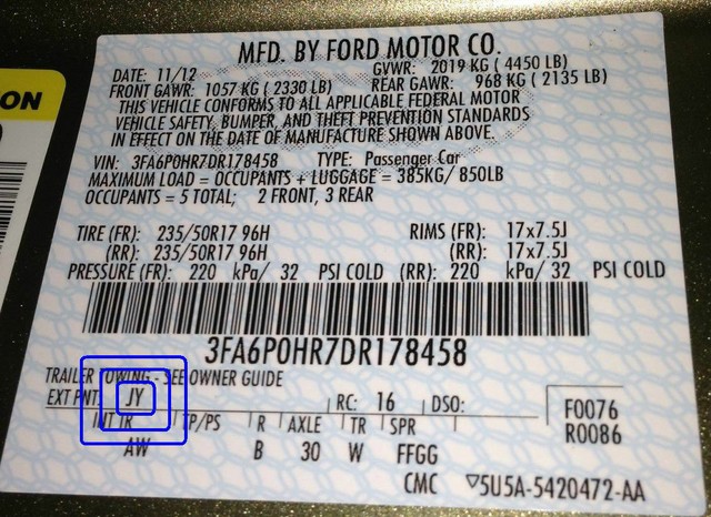 Touch up Paint Motorcraft Color Code D1 Stone Gray Ford Lincoln Mercury ...