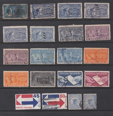 U.S. Postage Stamps. Unchecked lot of 20 vintage stamps. Used. Lot 1303 ...