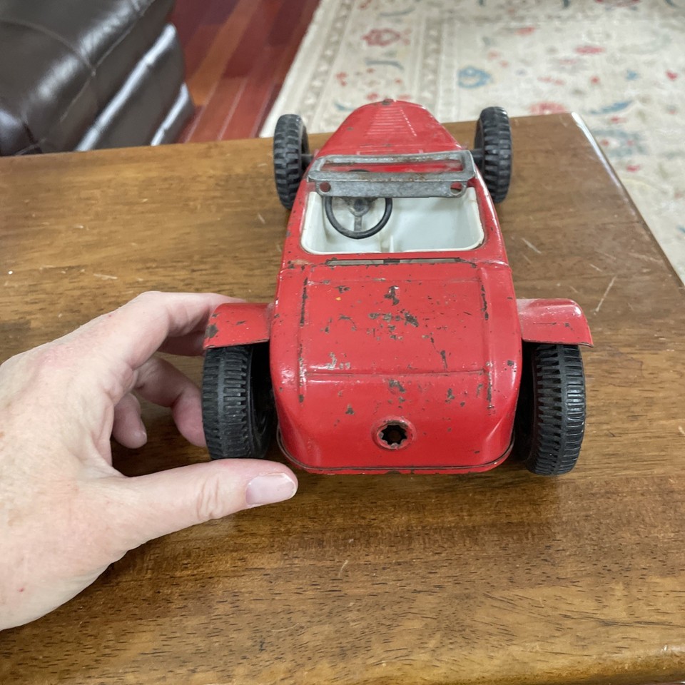 VINTAGE 1960s NYLINT FORD RED HOT ROD JALOPY ROADSTER COUPE CAR PRESSED ...