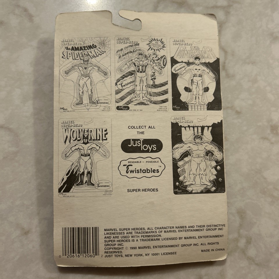 Vintage 1990 Twistables Silver Surfer Just Toys Marvel Action Figure ...