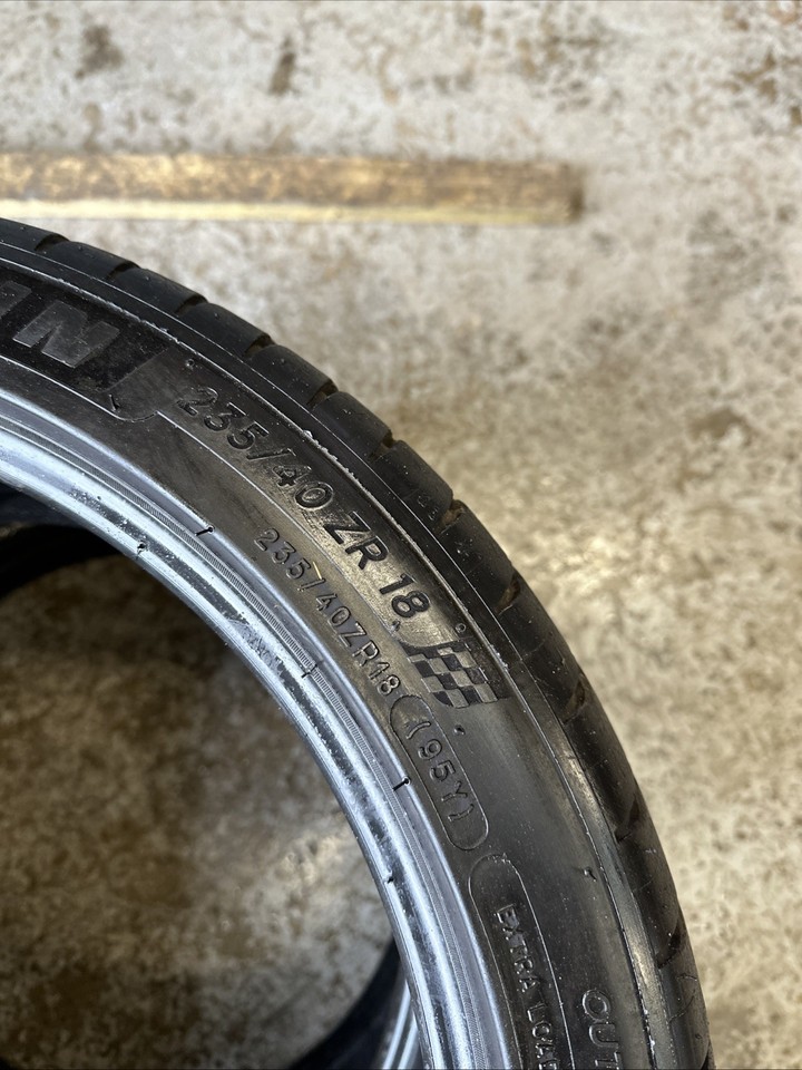 X2 235 40 18 95Y XL Michelin Pilot Sport 4 DOT 2023 Tread 6.7mm Free ...