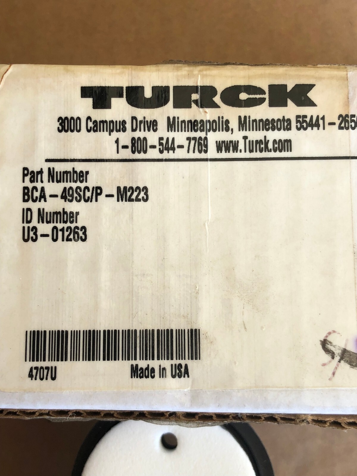 TURCK BCA-49SC/P-M223 BUS CONDUIT ADAPTER BCA49SCPM223 FOR FIELDBUS ...