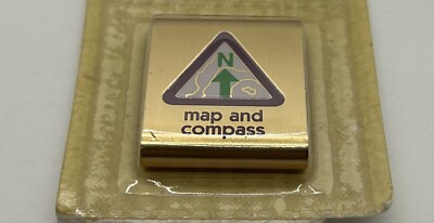 Retired NiP Cub Scout Belt Loop "Map & Compass" BSA Boy Scouts Of ...