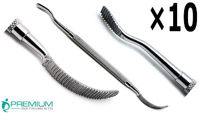 10 Pcs Dental Surgical Files #45 Double Ended Medical Grafting ...