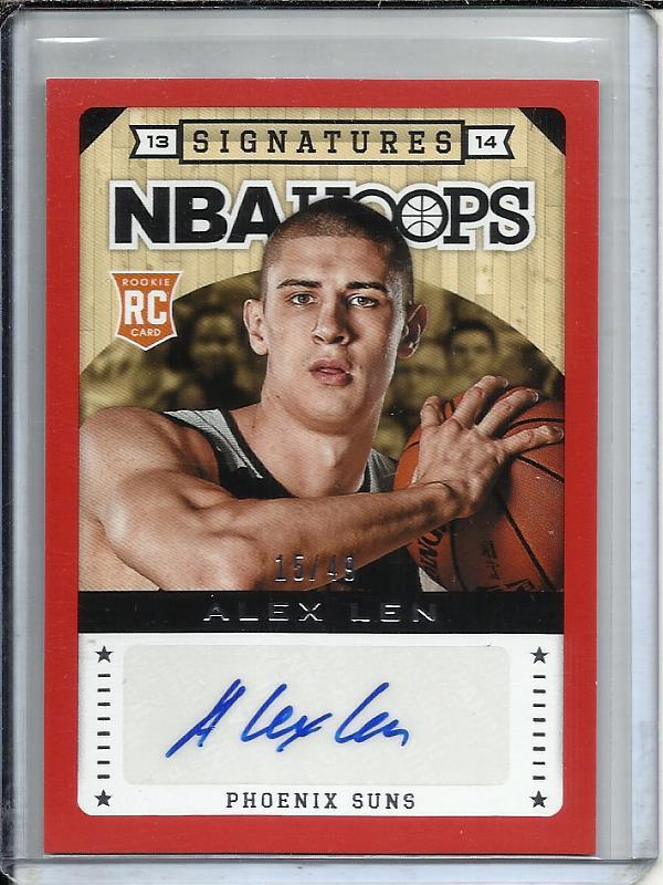 Alex Len 13/14 Panini Hoops Red Autograph Rookie #15/49 | eBay