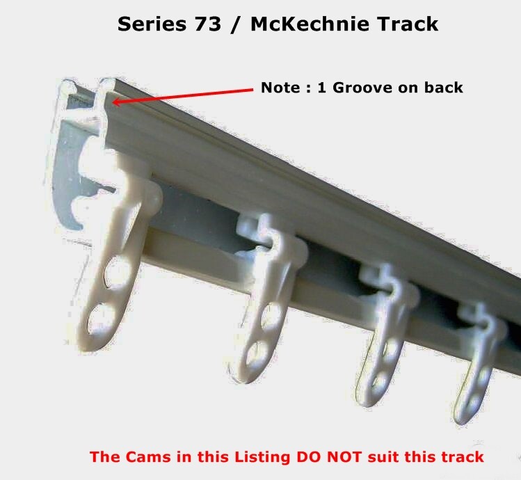 LOCK CAM LEVER & PLATE x 2 for CURTAIN RAIL StyleLine Sylon Track ...