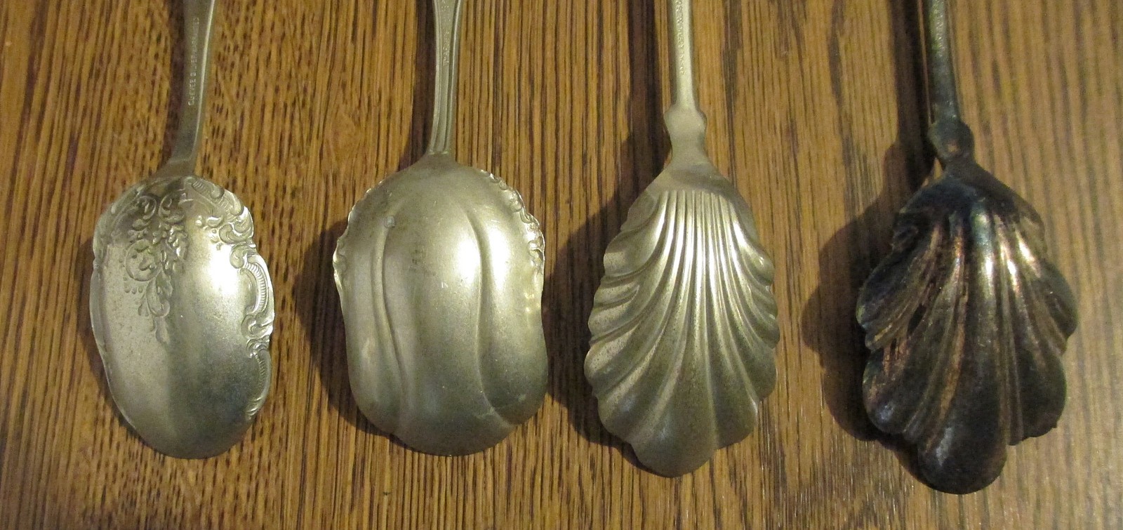 Eight Fancy Antique Spoons For Berries, Deserts Etc | eBay