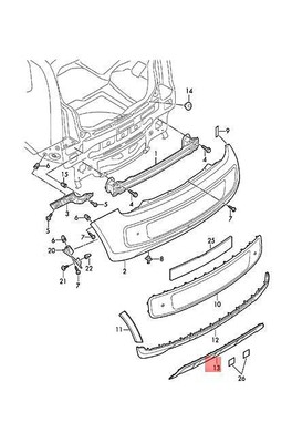 Genuine VW up! Rear Diffuser Exhaust Tail Pipe: Satin Black ...