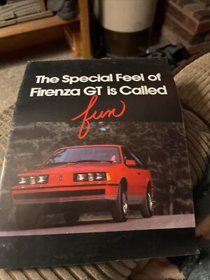 Original 1984 Oldsmobile Firenza GT Foldout Sales Brochure Large Poster ...
