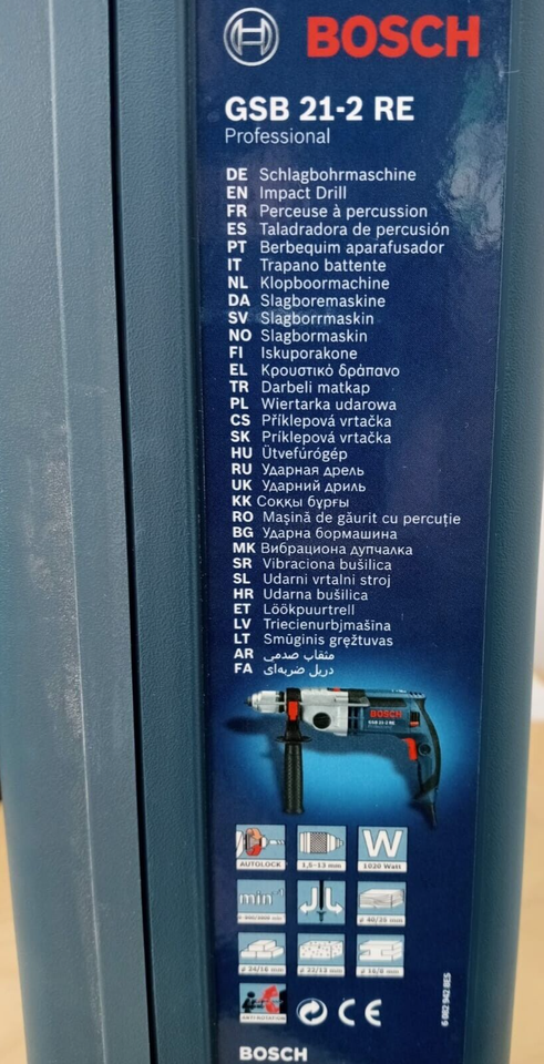 Bosch GSB 21-2 RE Impact Drill 1020W 110V GSB21-2RE | eBay
